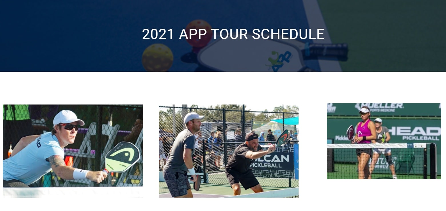 Calendario completo de Torneos APP Tour 2021 (EEUU)